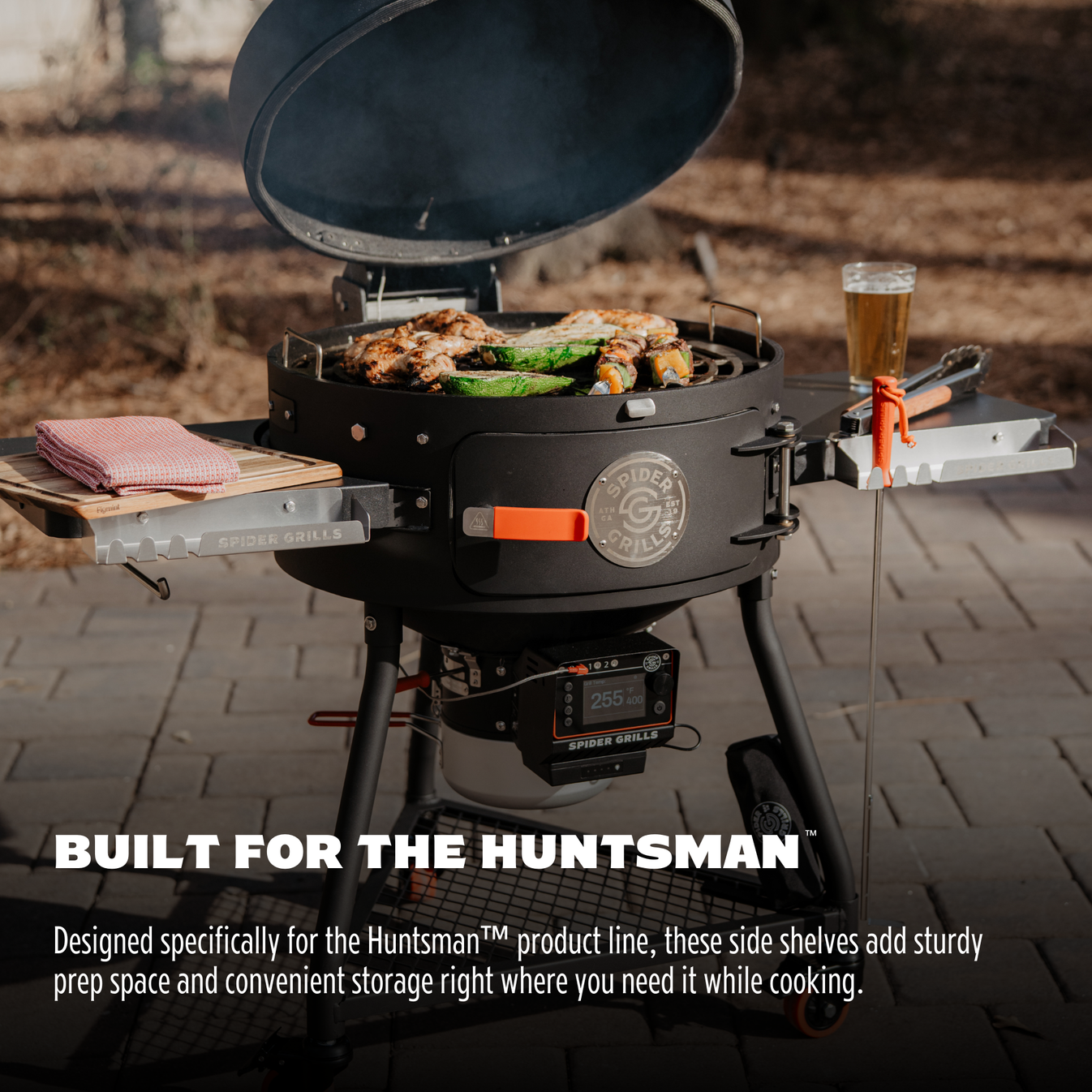 Huntsman™ Foldable Side Shelves – Spider Grills